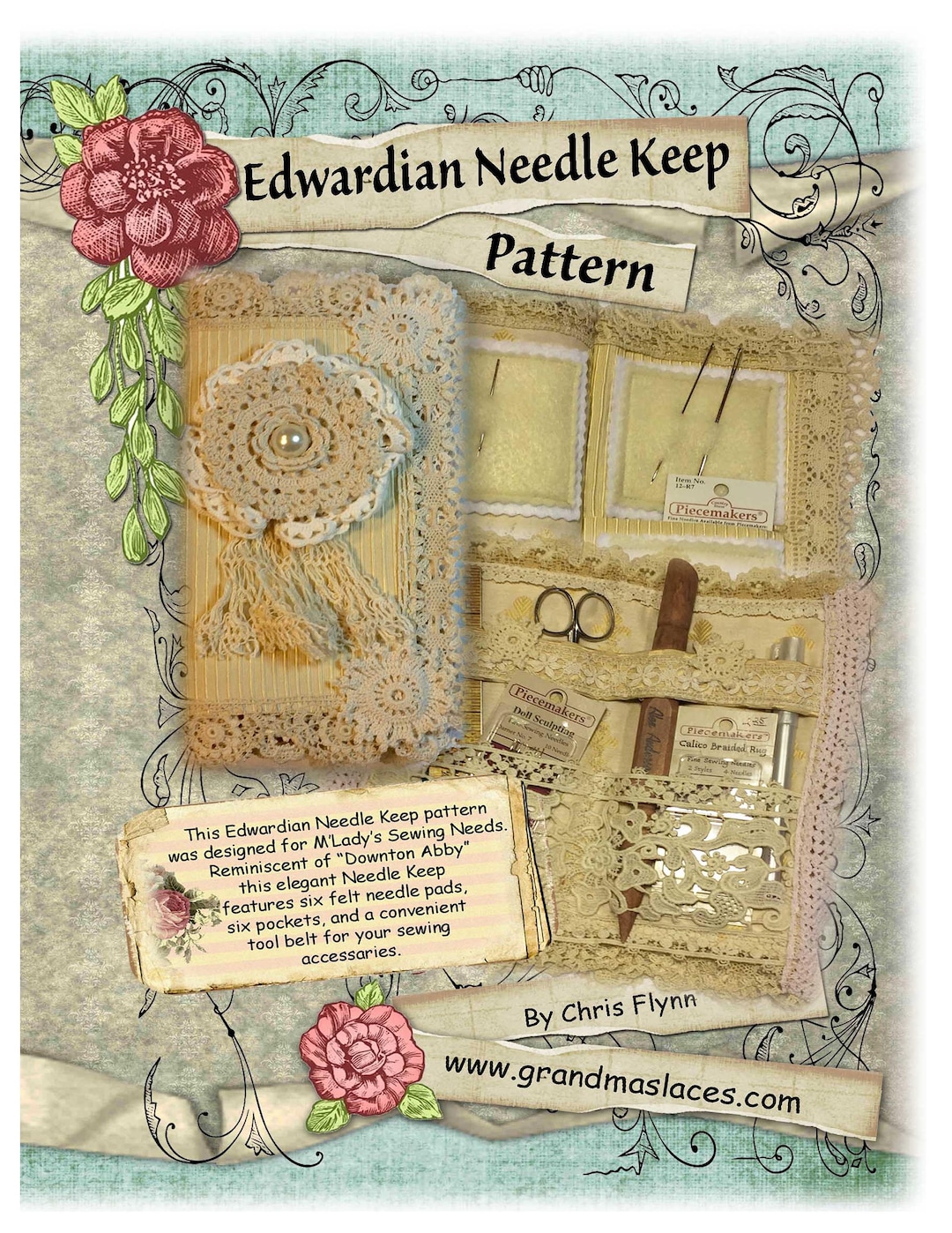 Needle Book TUTORIAL PATTERN, Travel Sewing Kit, Needle Keeper ...