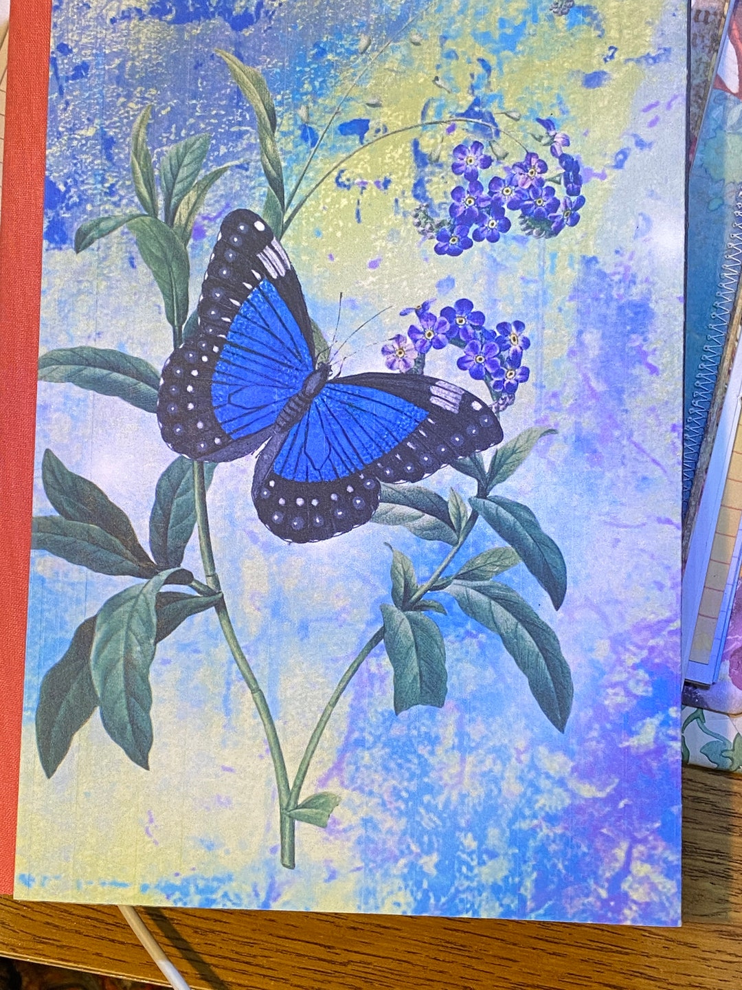 BUTTERFLY GRIEF, JOURNAL, Stages of Grief, Handmade, Diary, Writer's ...