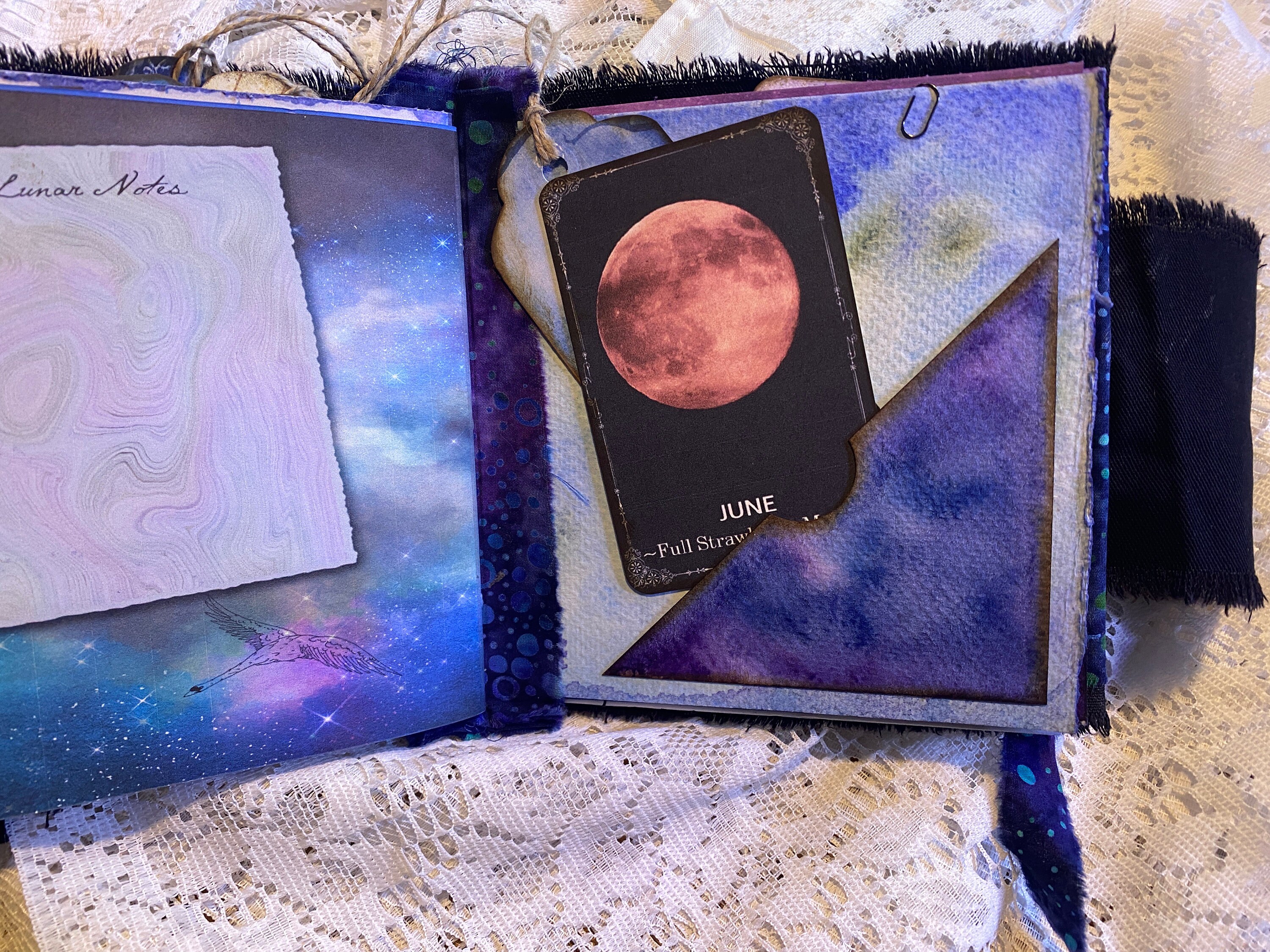 Square 6x6 Moon Journal Lunar Phases Watercolor Pages - Etsy