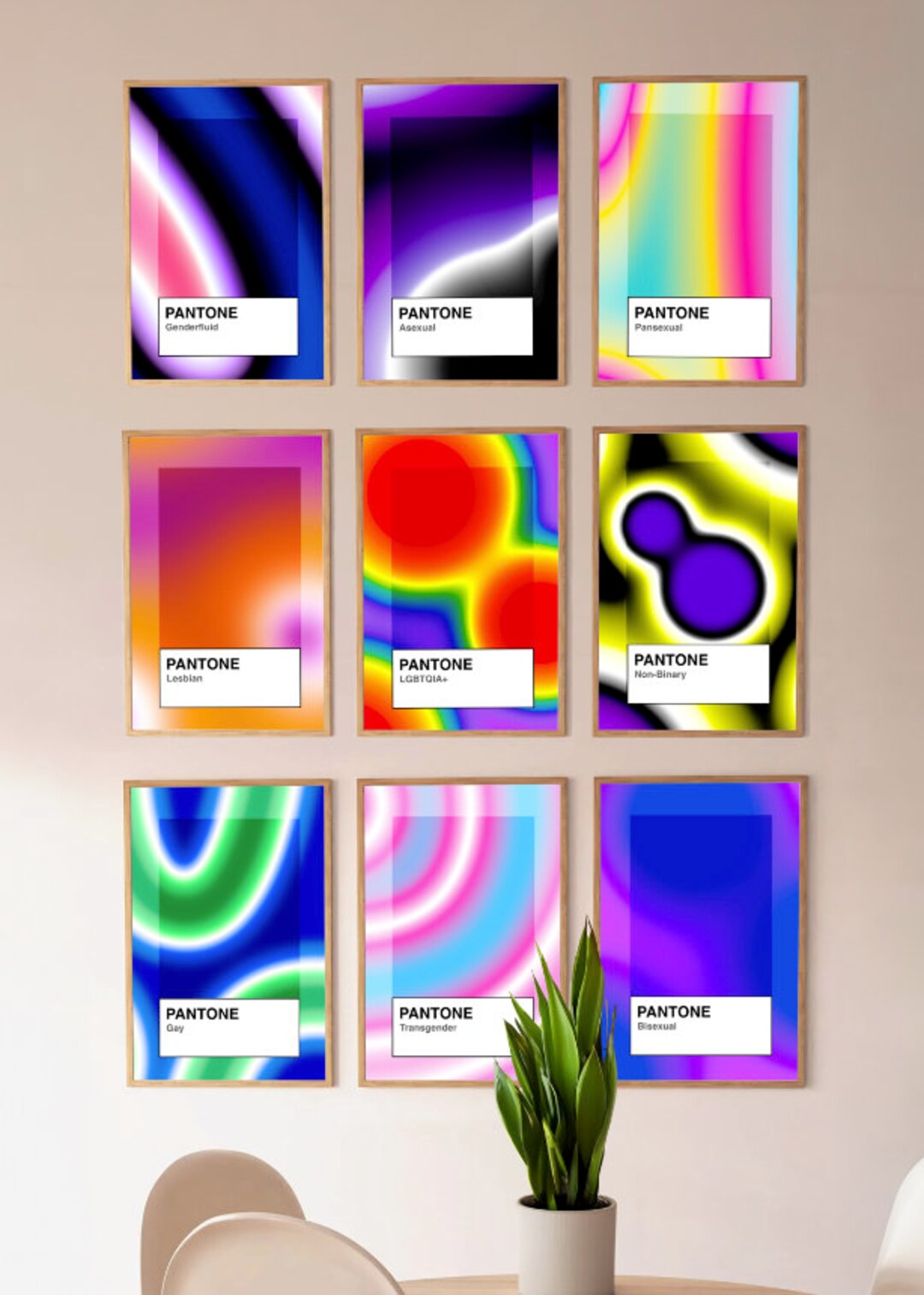 LGBT Pantone Poster Collection - Etsy