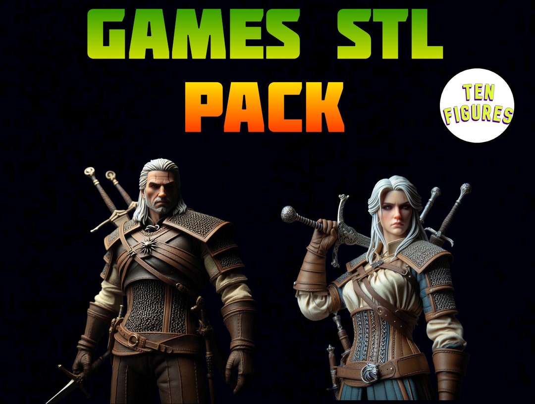 PACK GAMES STL Files for 3d Printing, Intant Download Drive Link, Stl ...