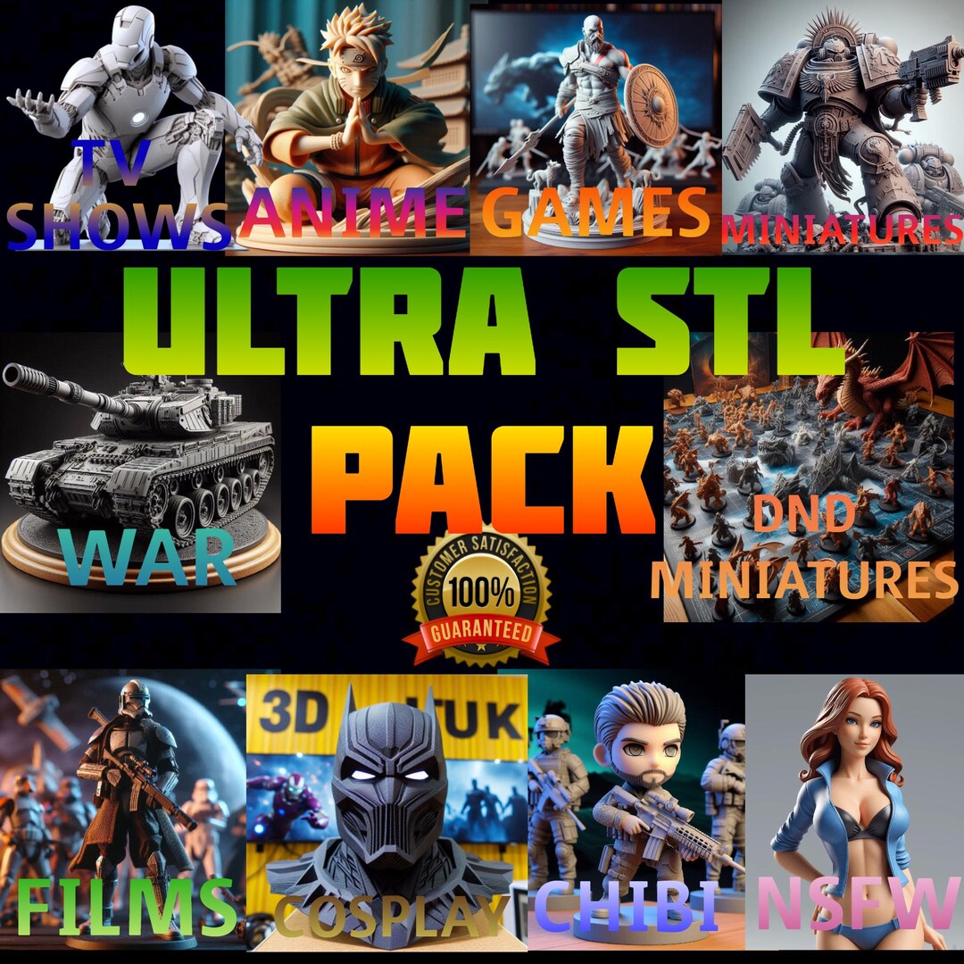 ULTRA STL PACK Files for 3d Printing, Intant Download Drive Link, Stl ...