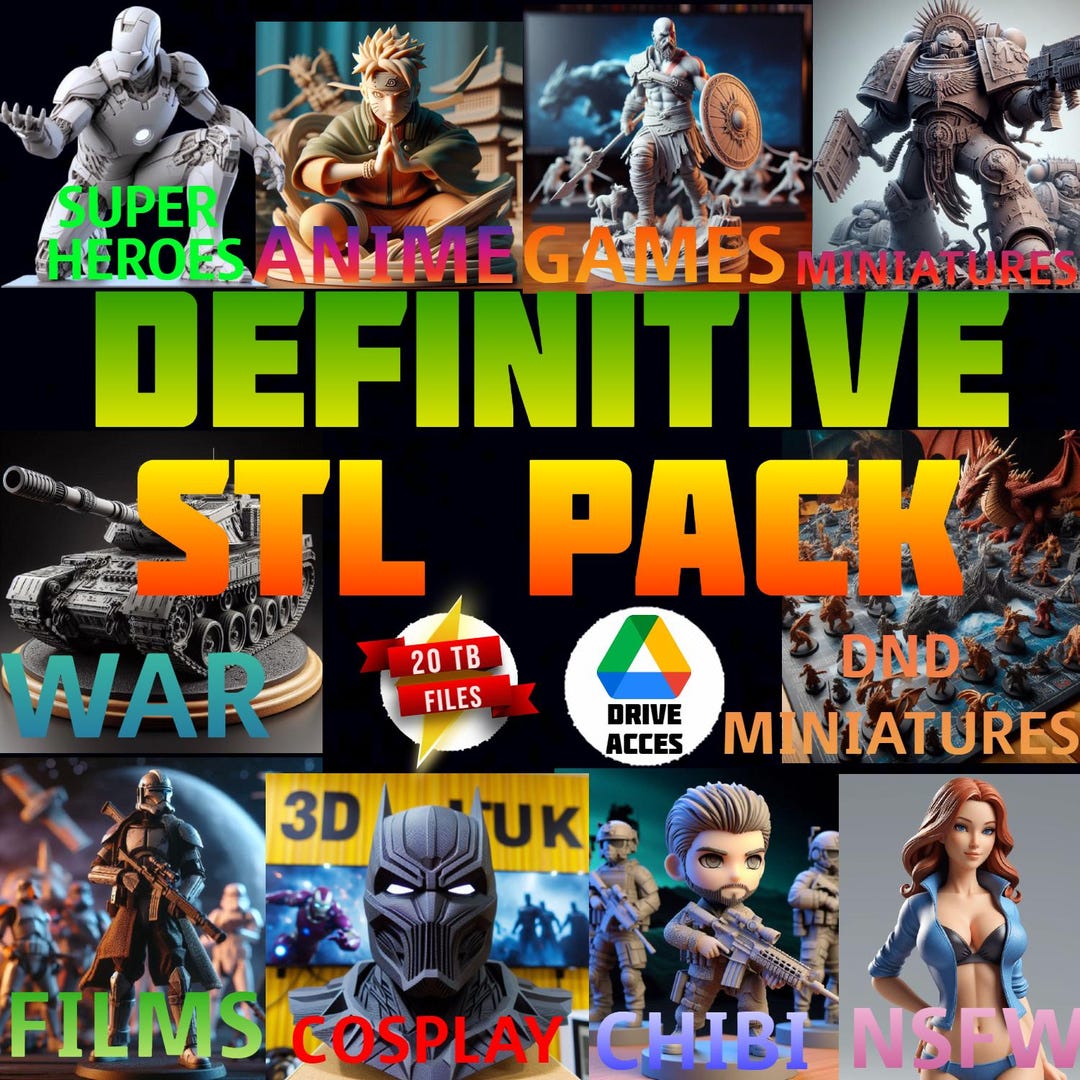 MEGA STL BUNDLE Files for 3d Printing, Intant Download Drive Link, Stl ...