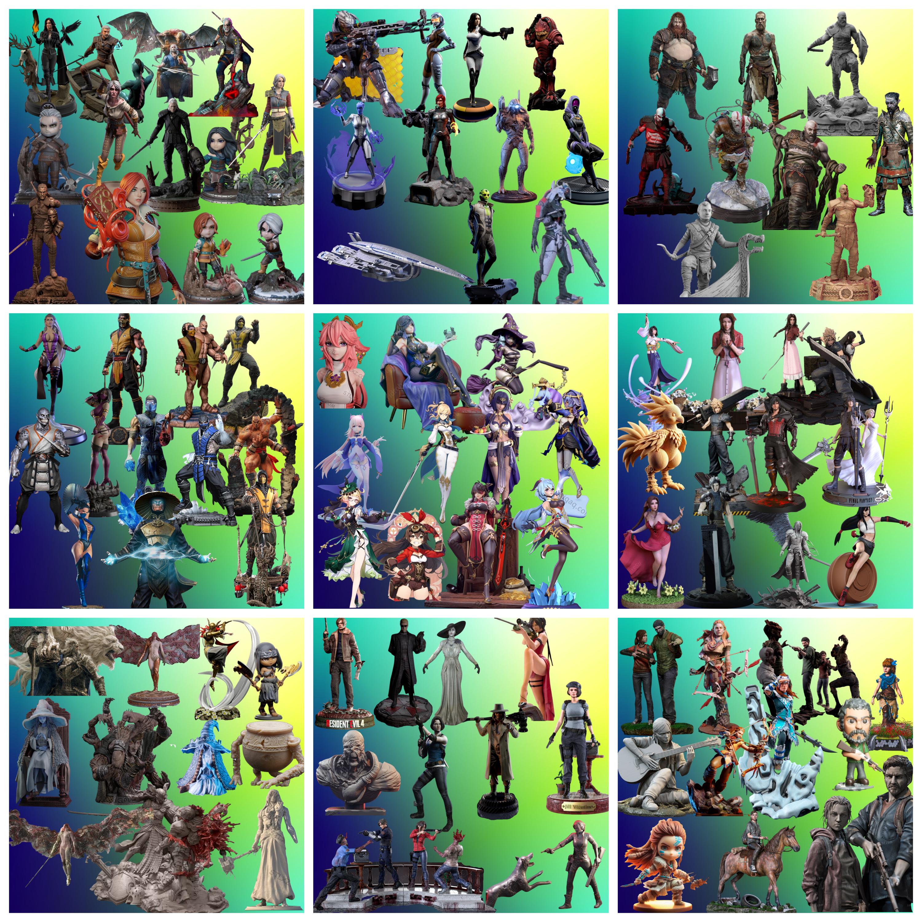 Arquivos MEGA STL PACK para impressão 3D, link de unidade de download ...