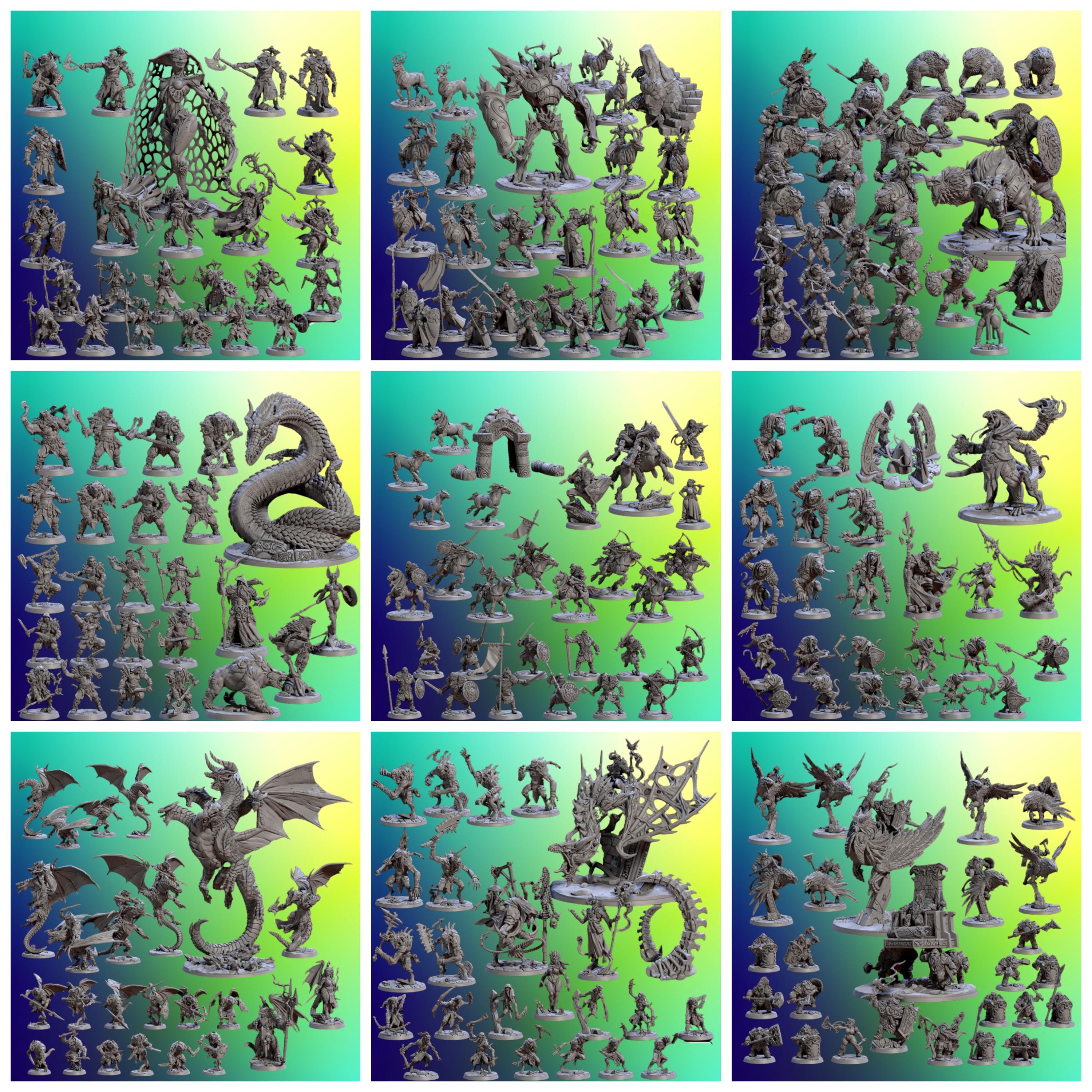 PACK ANIME STL Files for 3d Printing, Intant Download Drive Link, Stl ...