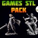 PACK GAMES STL Files for 3d Printing, Intant Download Drive Link, Stl ...