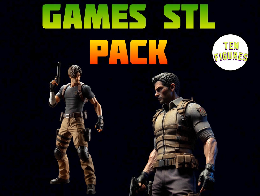 Buy PACK GAMES STL Files for 3d Printing, Intant Download Drive Link ...