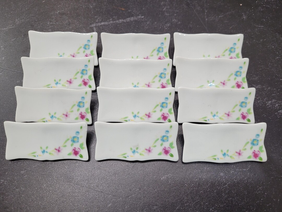 Porcelain Place Cards, Place Setting, Charcuterie Markers Set of 12 ...