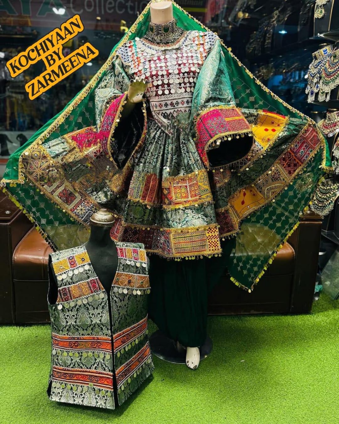 Afghan Kochi Couple Dress and Wasket Nikkah Set for Bride - Etsy