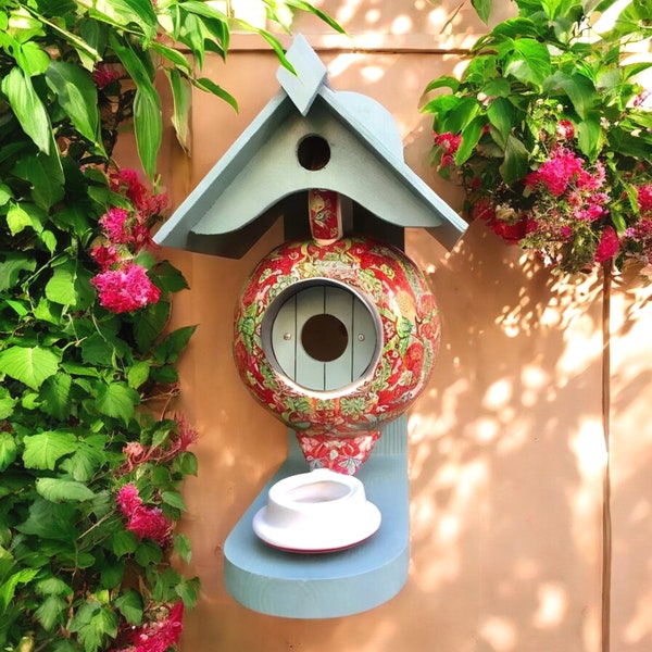Teapot Bird House - Etsy