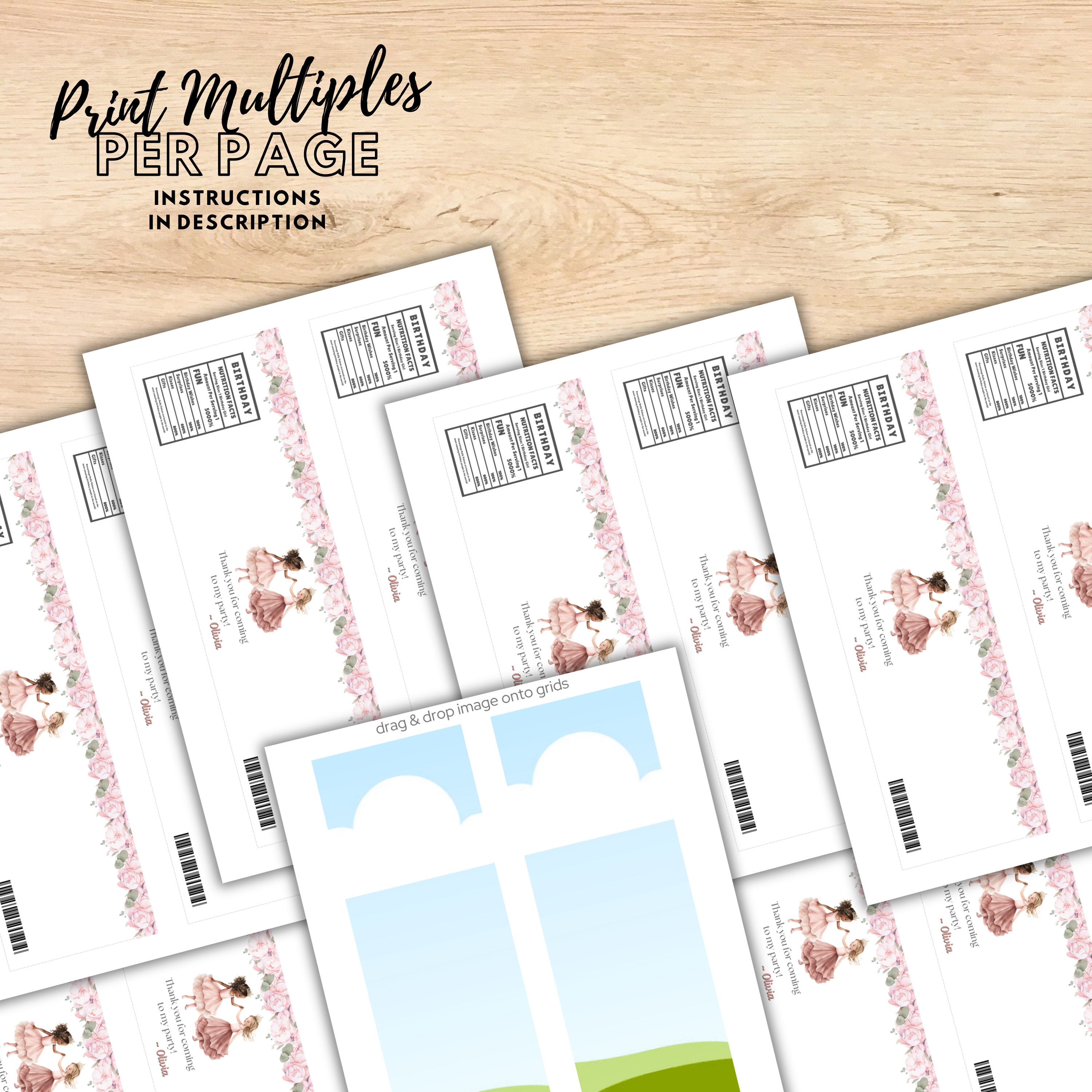 Princess Pringles Can Label Template, Girl Party Favors, Chips Label ...