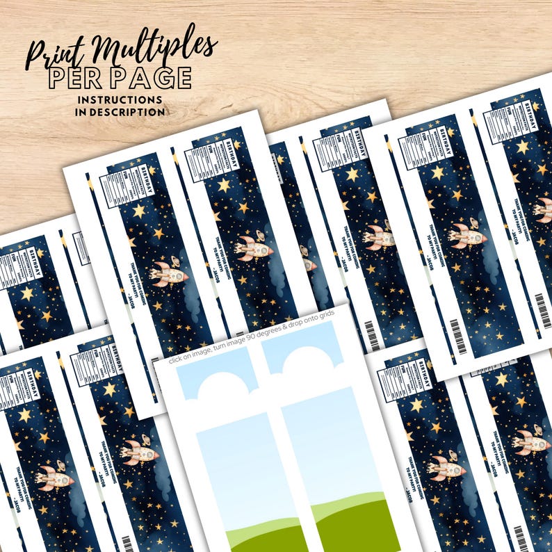 Outer Space Pringles Can Label Template, Boy Party Favors, Chips Label ...