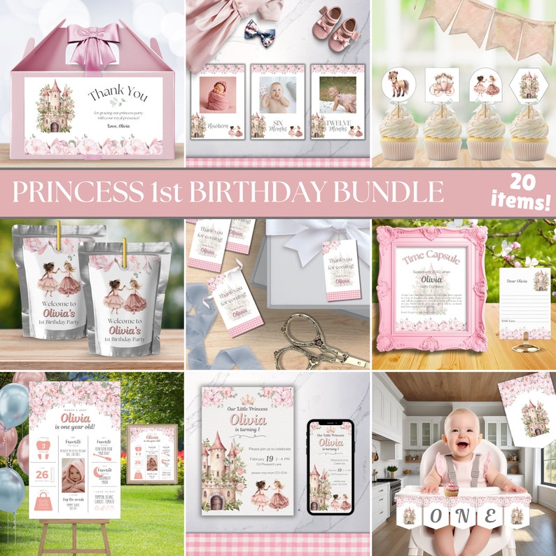Princess Birthday Games Printable Bundle, Princess Party Games, Instant ...