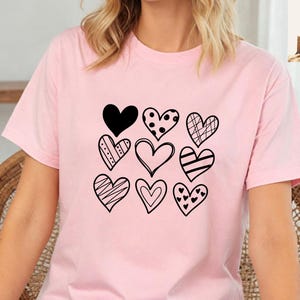 Valentines Day Heart T-shirt, Love Crewneck - Etsy