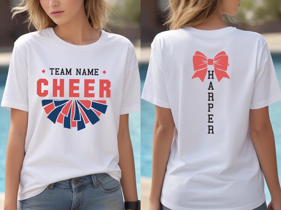 Custom Cheer Team Shirt, Personalized Cheerleader Gift - Etsy