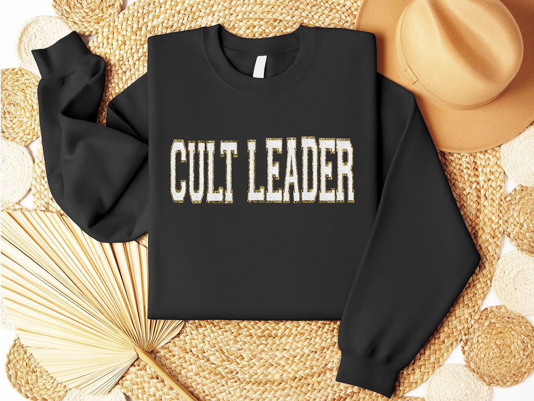 Cult Leader Sweatshirt Pastel Goth Shirt Unisex Foux Glitter Hoodie ...