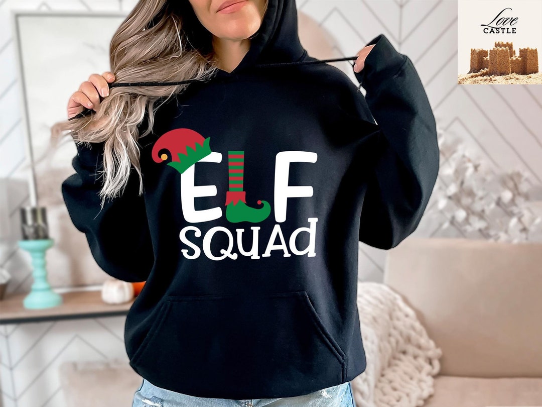 Elf Squad Sweatshirt - Christmas Squad Sweater, Elf Squad Shirt, Funny ...