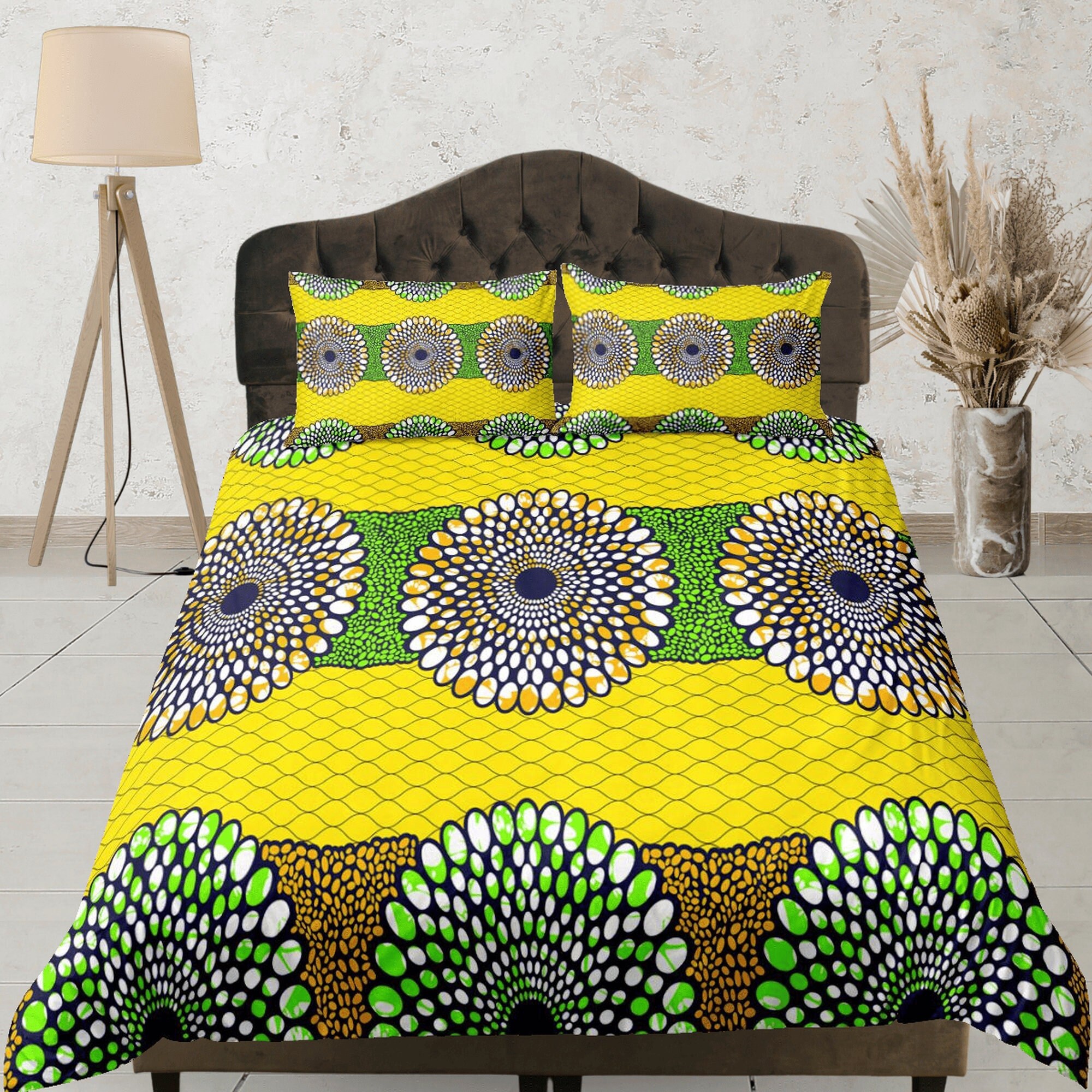 Tribal African Print Duvet Cover Set, Cultural Bedspread, Abstract Dorm ...