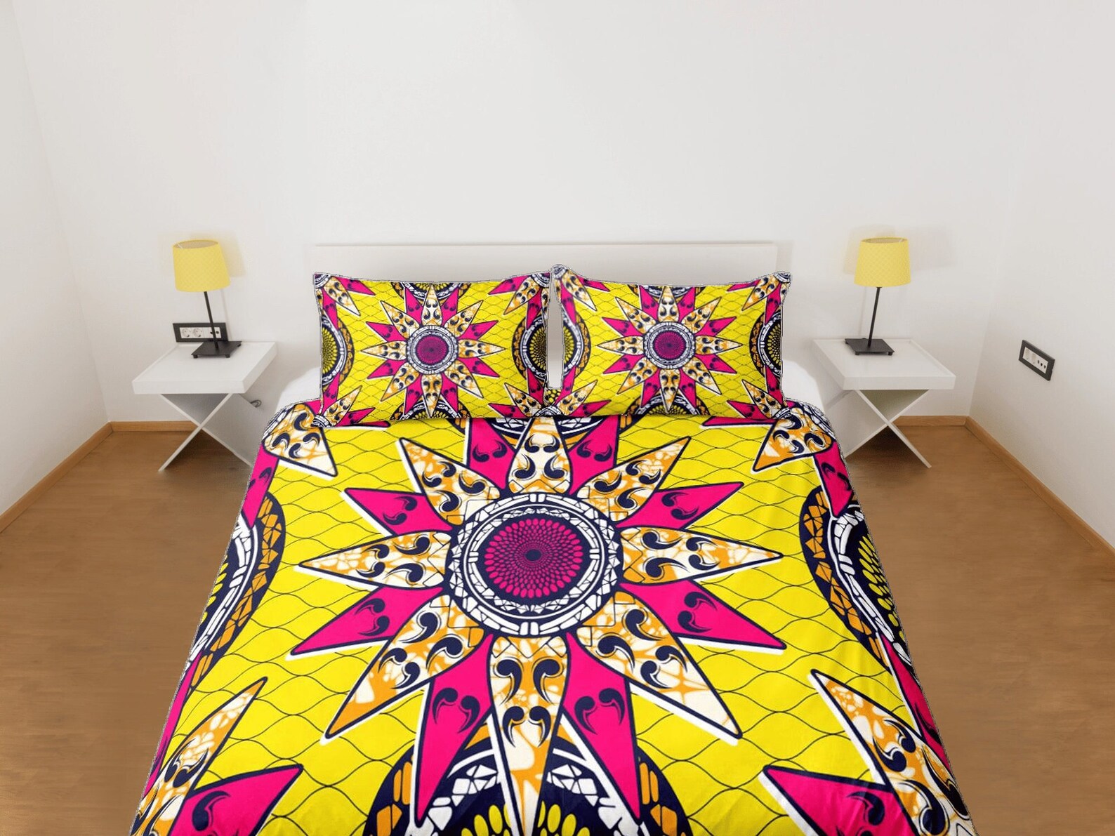 African Duvet Cover Set, Ankara Quilt Cover, Ethnic Bedding, Bohemian ...