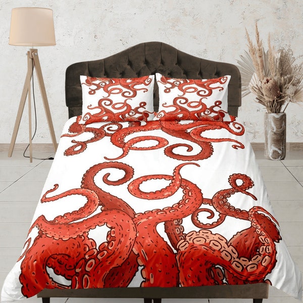 Octopus Duvet Cover - Etsy