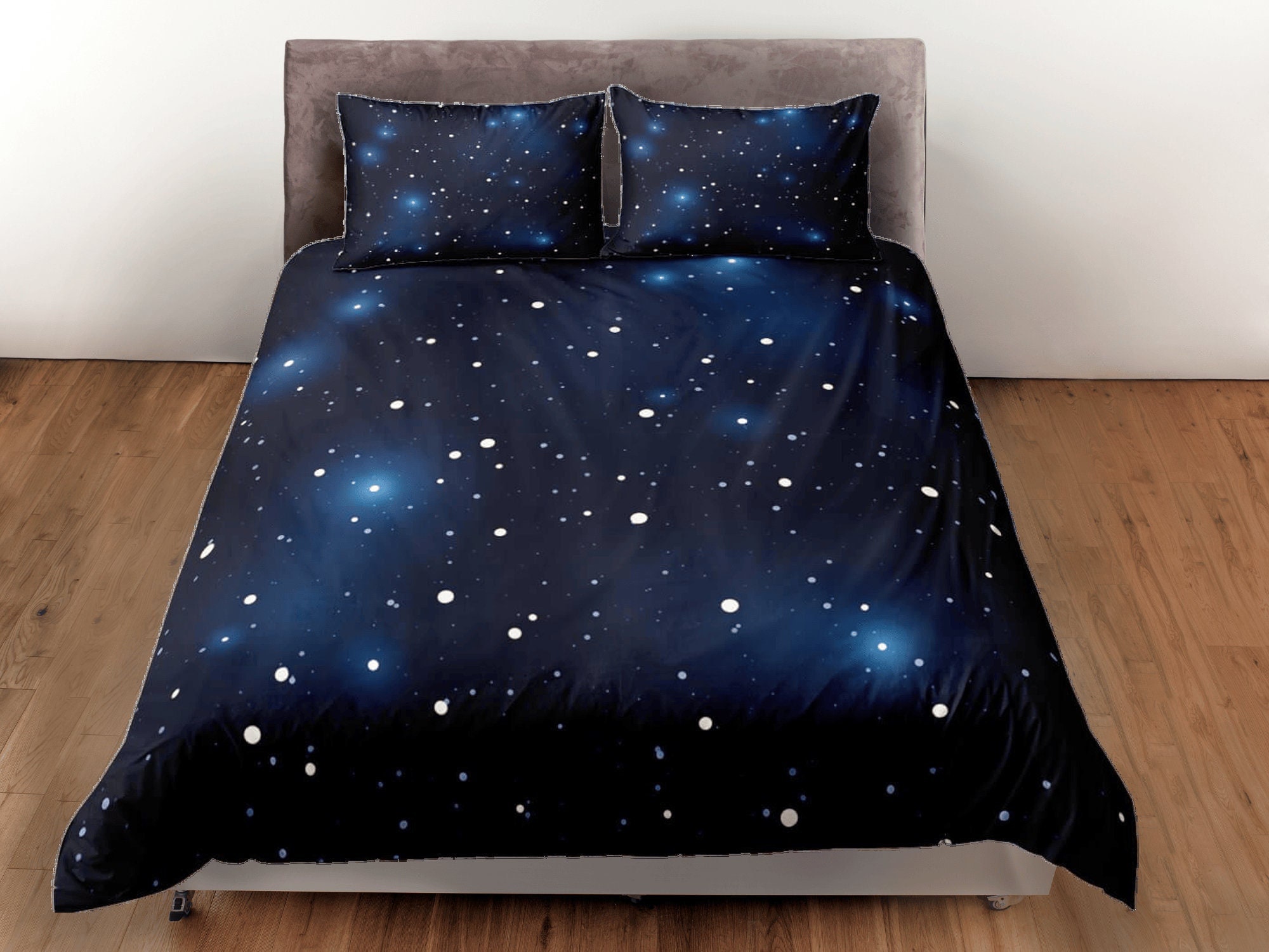 Starry Night Sky Duvet Cover Set, Milky Way Bed Set, Astronomy Lover ...