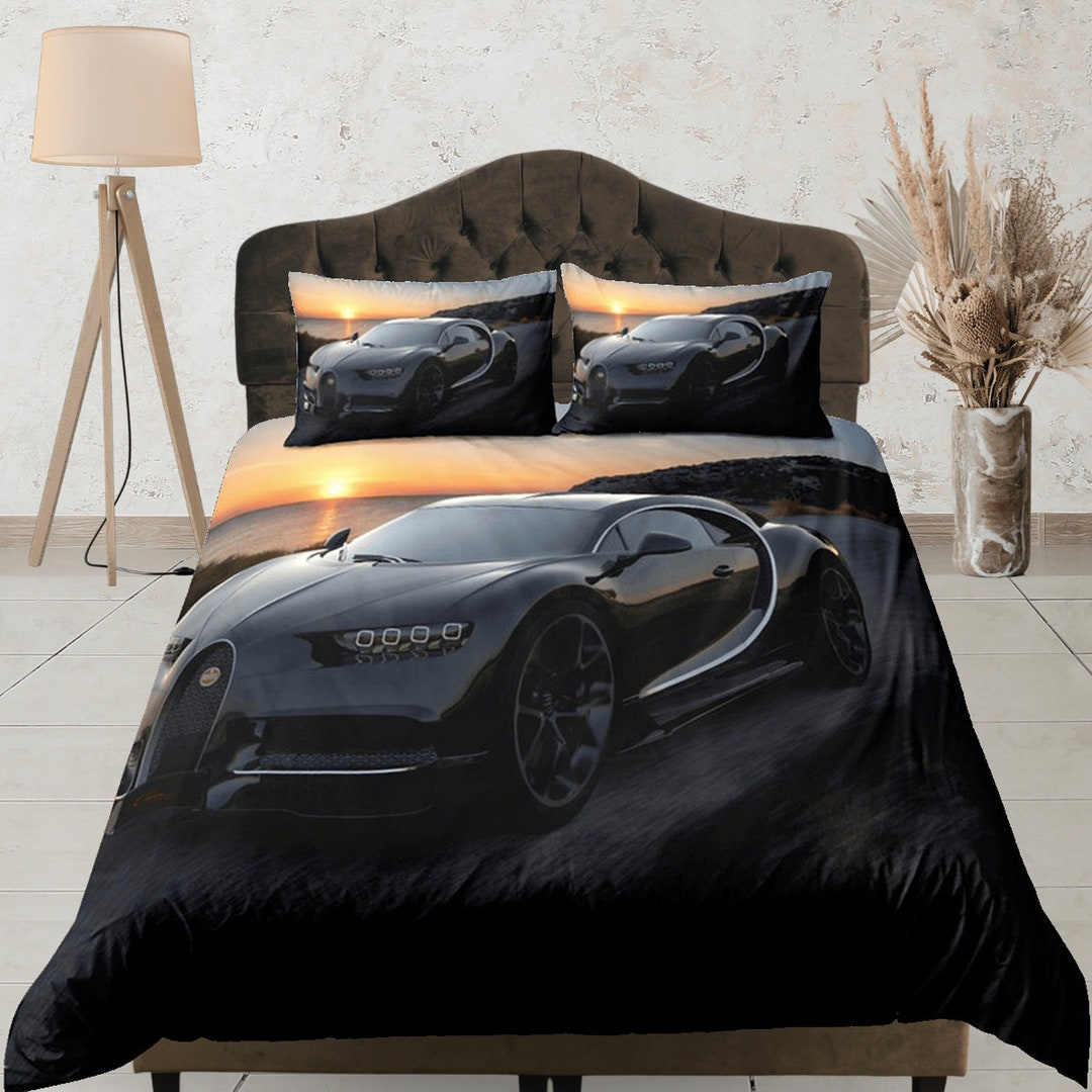 Luxury Sports Car Duvet Cover Set, Custom Size Bedspread, Bedroom Set ...