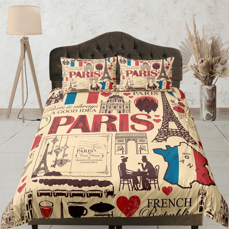 Paris Bedding - Etsy