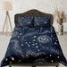 Galaxy Duvet Cover, Starry Night Bedding, Space Bedding Set, Blue ...