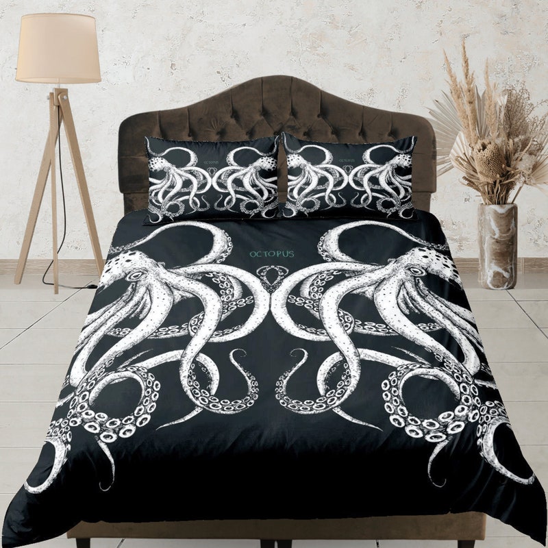 Octopus Duvet Cover - Etsy