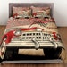 Vintage Car Duvet Cover, Custom Size, Retro Bedding, Route 66 Design ...