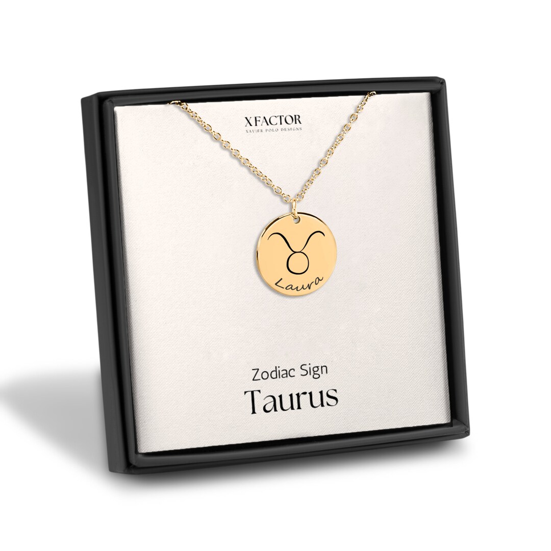 Personalized Zodiac Sign Necklace Custom Astrological Jewelry