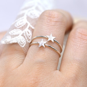 Handmade Sterling Silver Star Ring – Dainty Stackable- Minimalistic ...