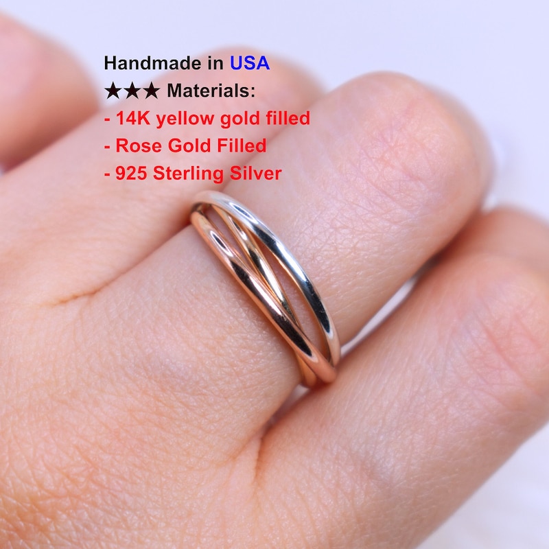 2 Colour Fidget Ring - Etsy