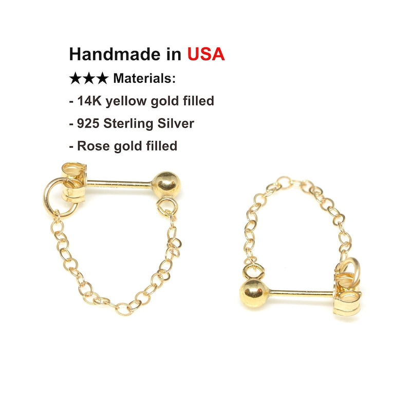 Gold Chain Earrings - Etsy