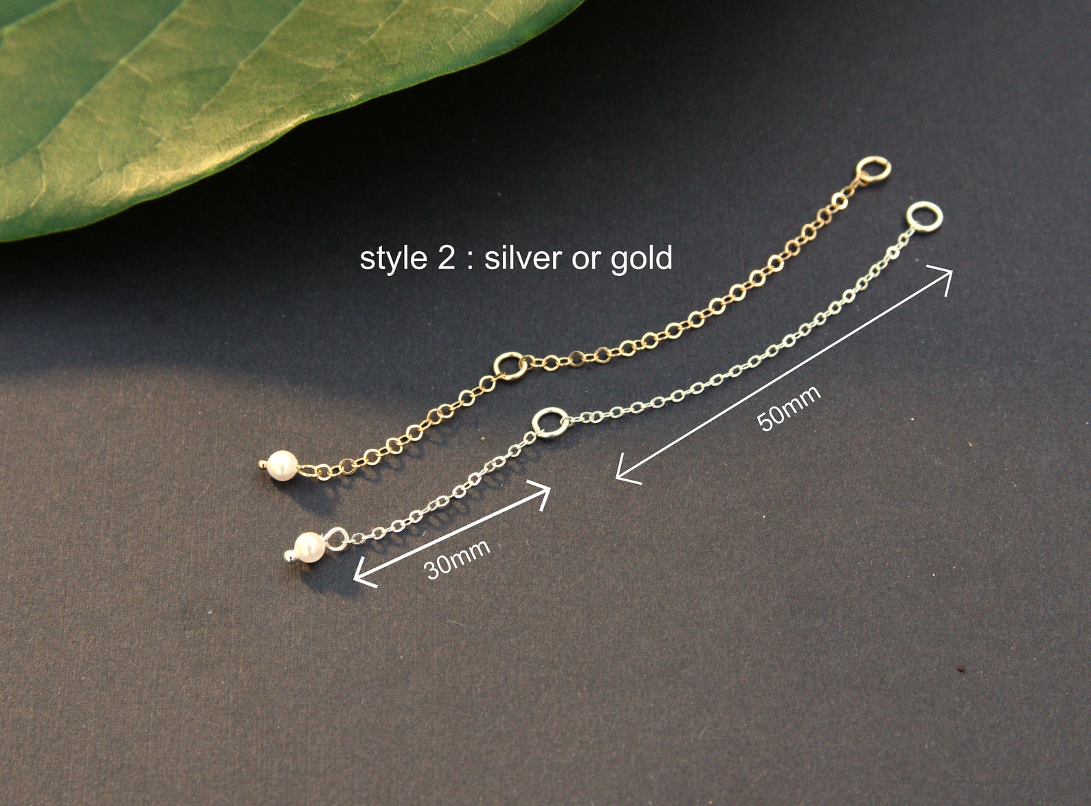 Sterling Silver Chain Earring Cuff – Gold Filled Chain Ear Jacket - Etsy