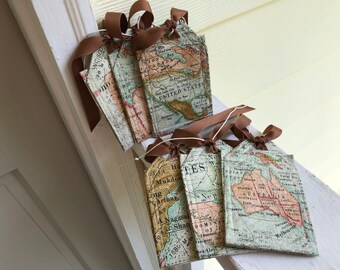 Paper luggage tag | Etsy