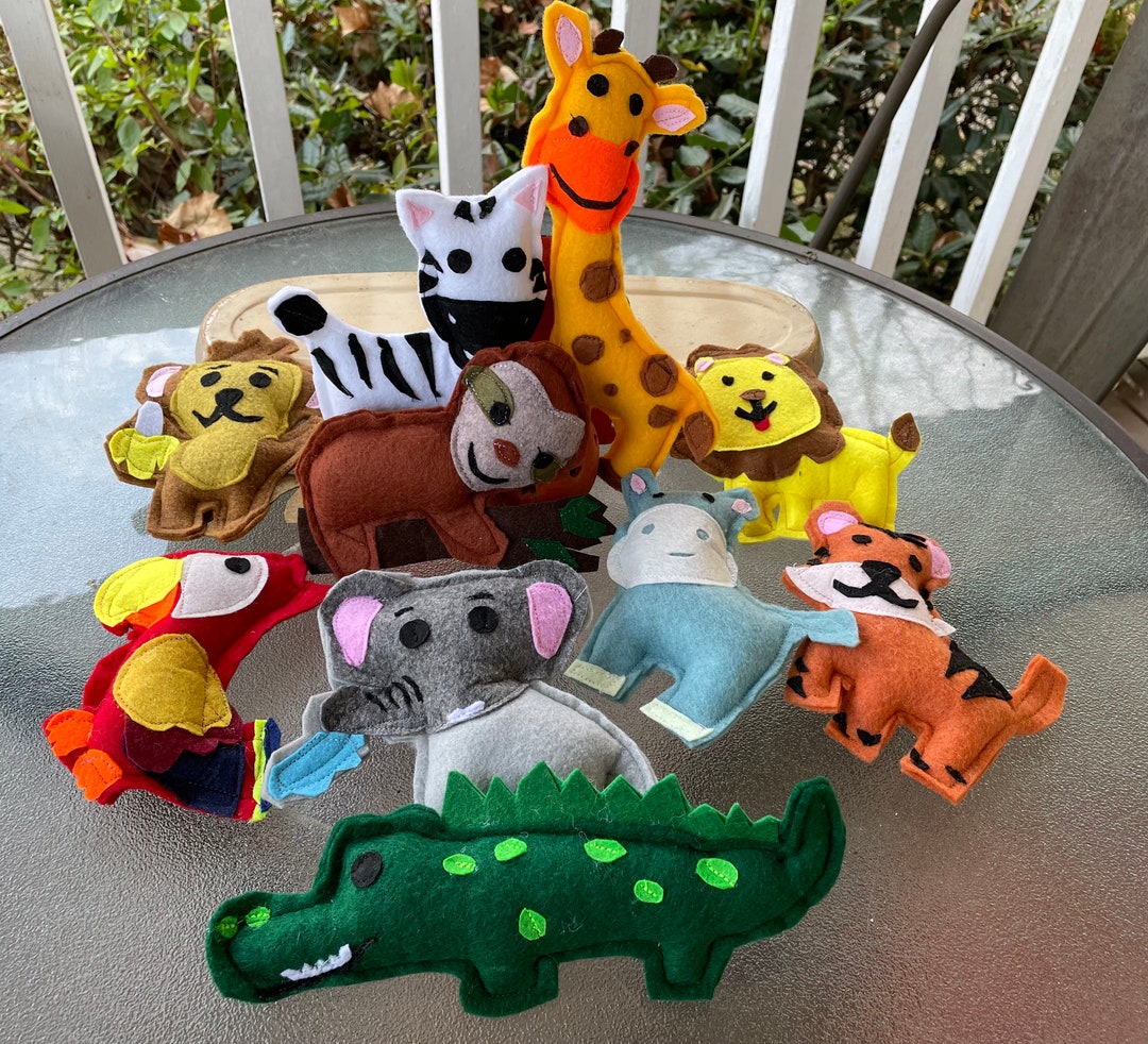 Felt Animals/ 10 Different Animals - Etsy