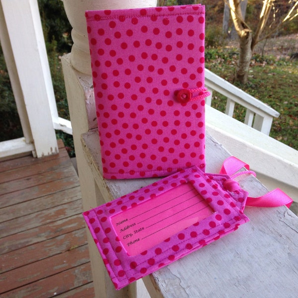 Hot Pink Passport Holder - Etsy