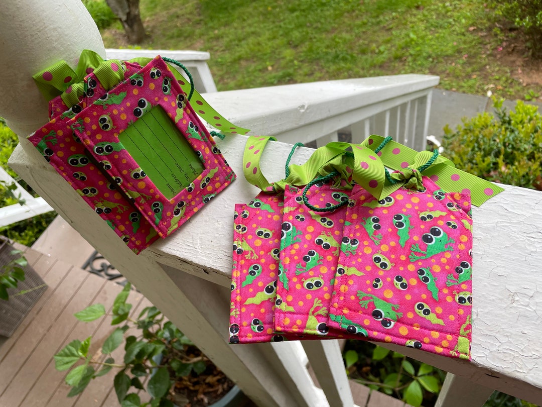 Luggage Tag/ Frogs and Tadpoles - Etsy