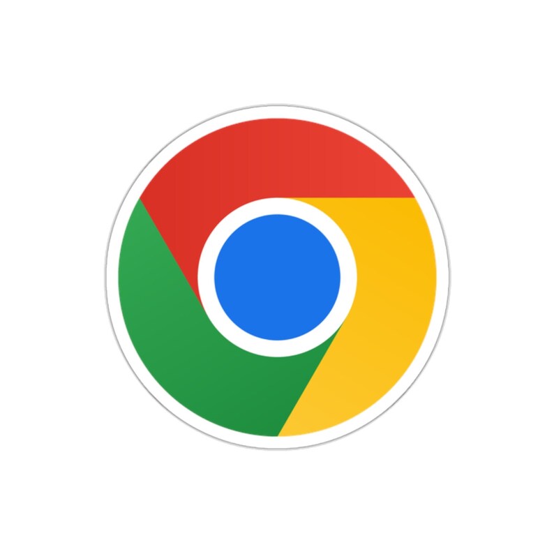 Chrome Logo Sticker Laptop - Etsy