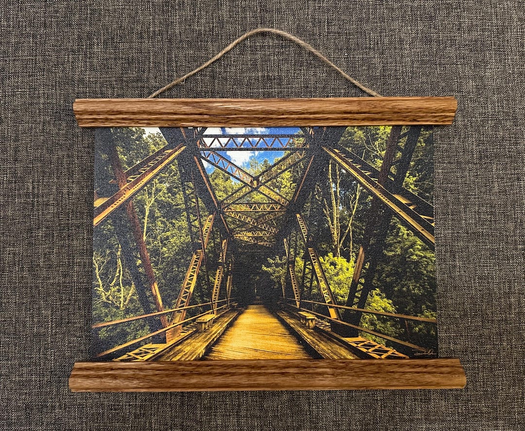 Railroad Bridge Hanging Canvas Decor - Etsy