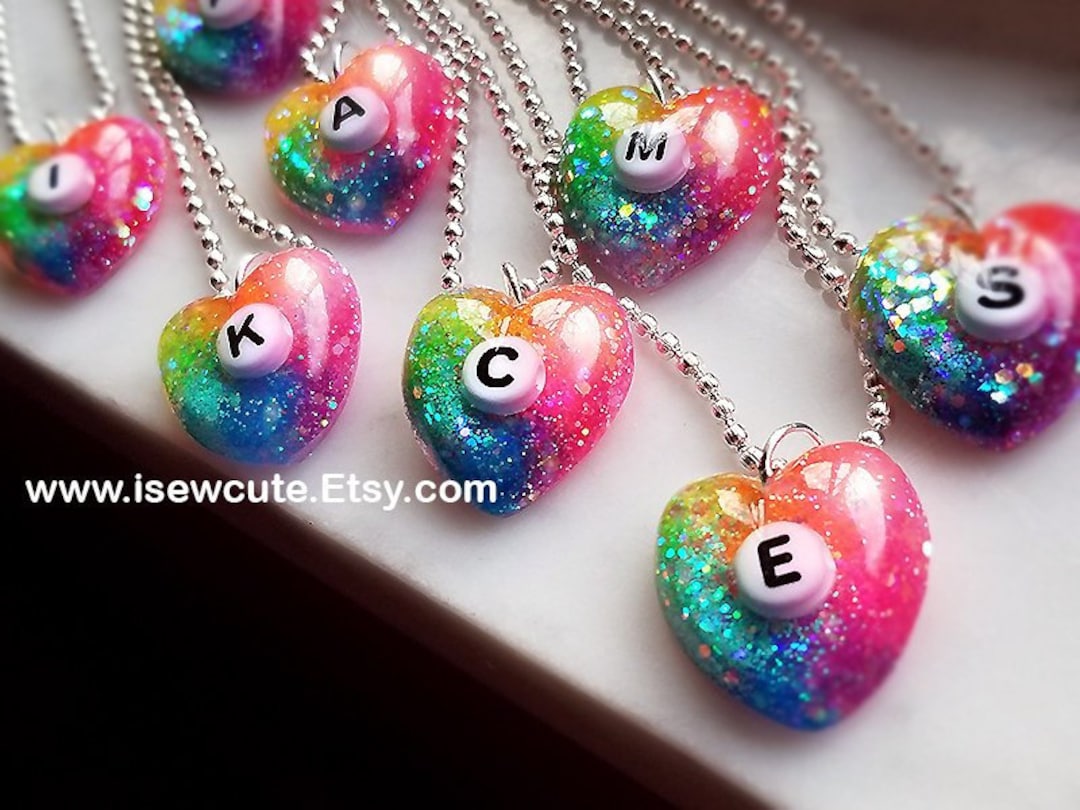 Little Girls Jewelry Personalized Girls Necklace, Heart Necklace, Kids ...