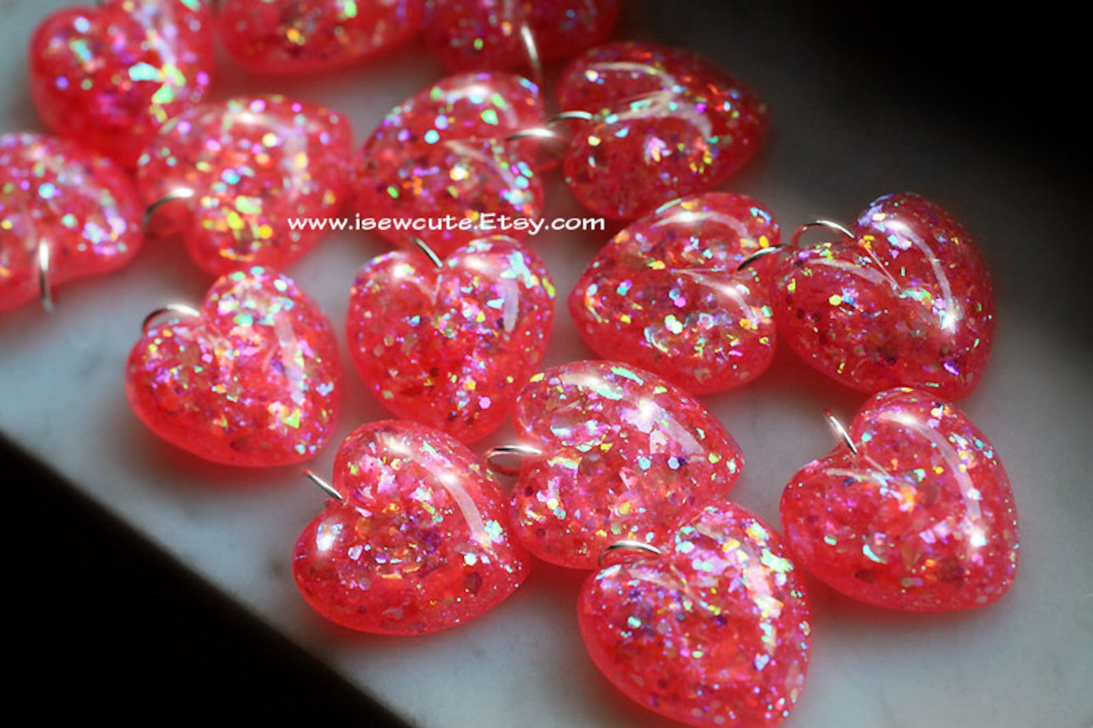 Pink Love Heart Necklace for Little Girls 5 & Up, Jewelry by Isewcute ...