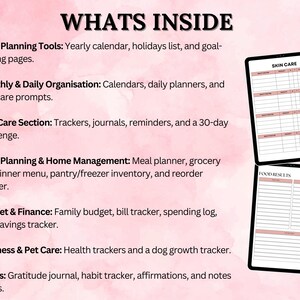 ADHD Digital Planner PLR, 2025 Printable Diary, Mental Health Journal ...