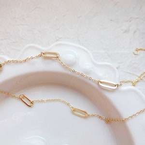 Chain Link Necklace, Dainty Chain Link Necklace, Dainty Necklace, Chain ...