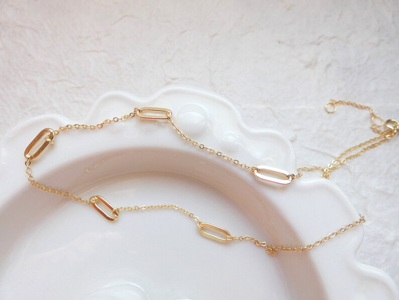 Chain Link Necklace Dainty Chain Link Necklace Dainty - Etsy