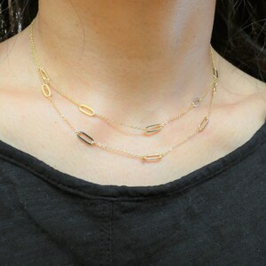 Chain Link Necklace, Dainty Chain Link Necklace, Dainty Necklace, Chain ...