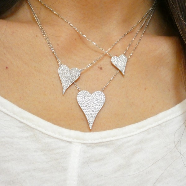 Heart Necklace - Etsy