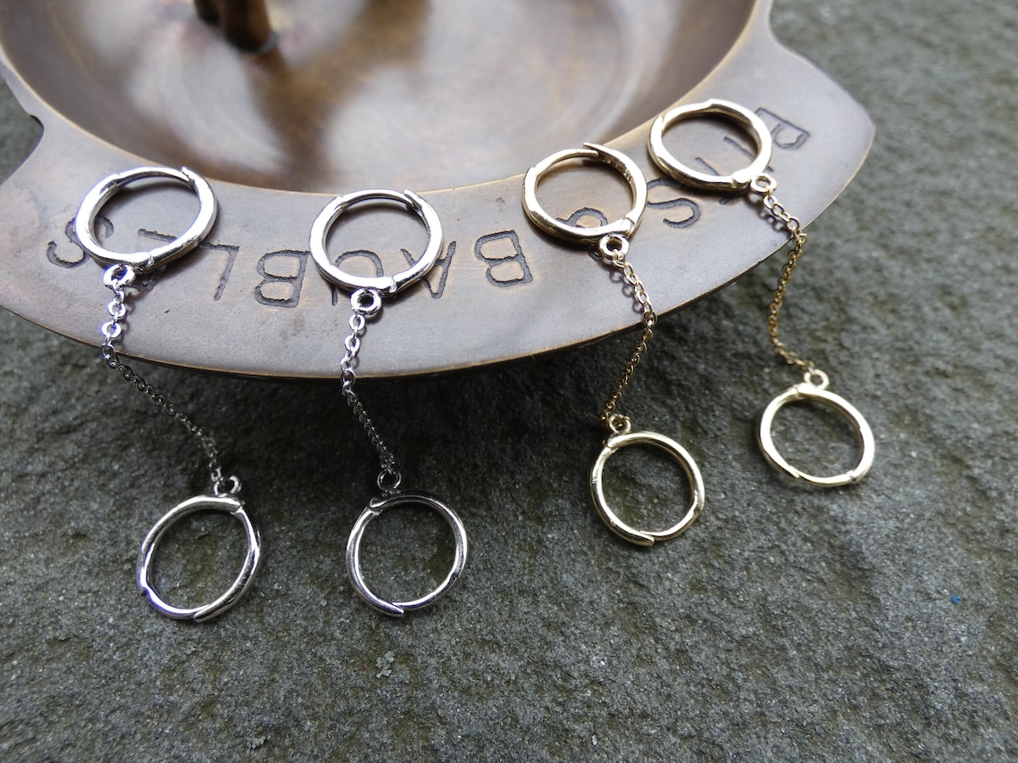 Double Huggie Hoops Handcuff Hoops Handcuff Huggies Huggie | Etsy