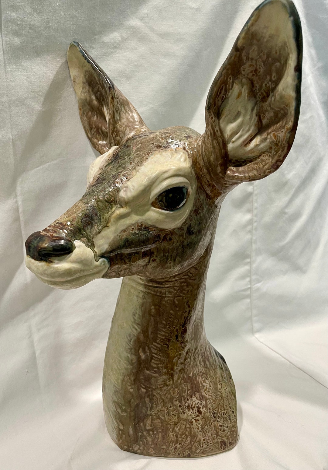Lladro Figurine 18" Large Fawn Deer Gazelle Head - Etsy